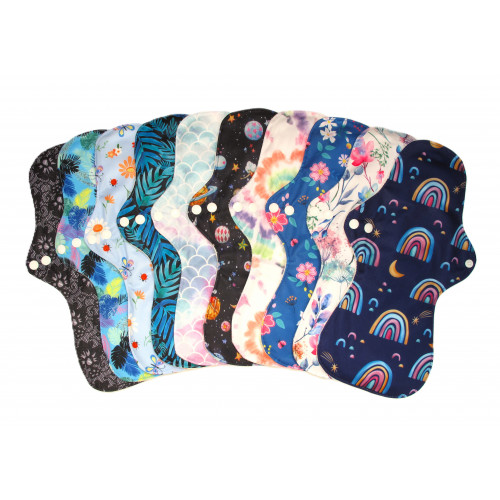 Set of 3 Bamboo Heavy Flow Pads Cloth Mama
